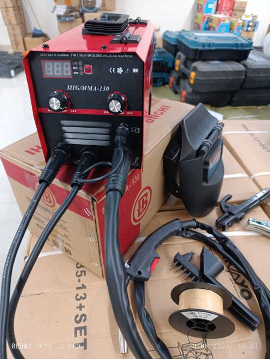 Mesin Las BONCHI MIG130 Tanpa Gas MIGi 130 A Gasless Welding Machine ...