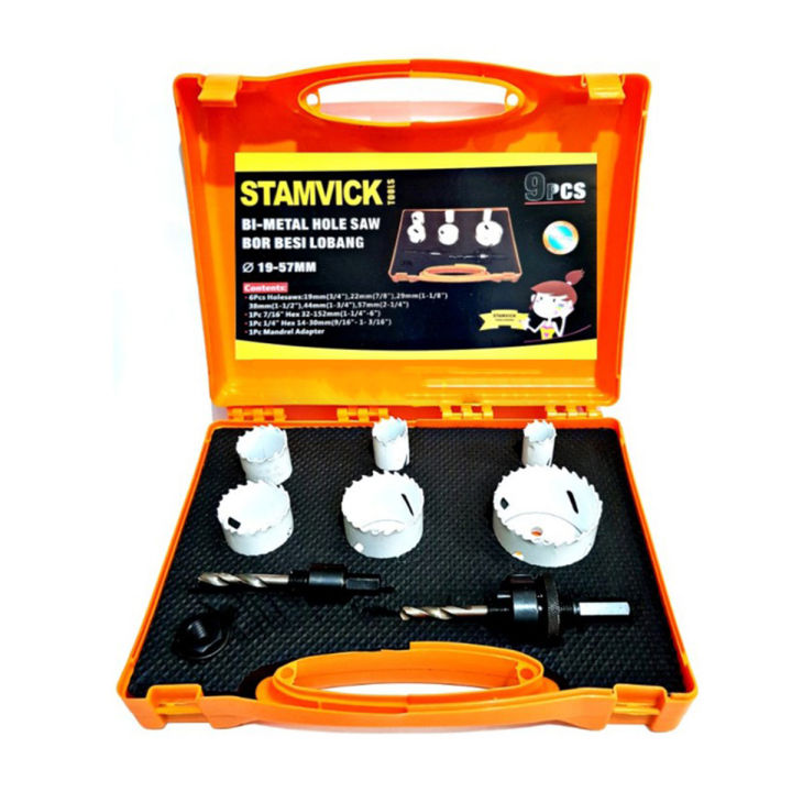 MB - Hole Saw Mata Bor Besi Kayu Pvc Set Stamvick / Mata Bor Pelubang ...