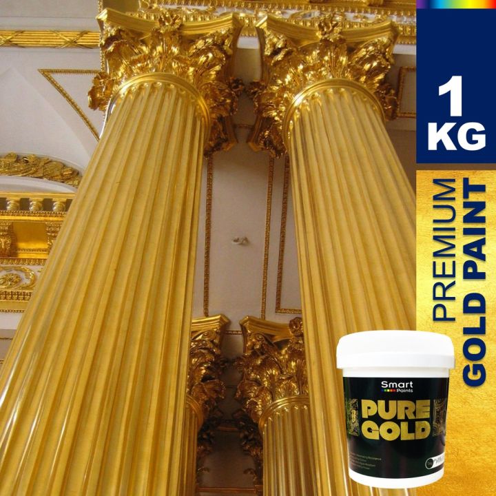1Kg 24K 999 Pure Gold 黄金漆 Smart Paint Water Base Acrylic Gold Paint ...