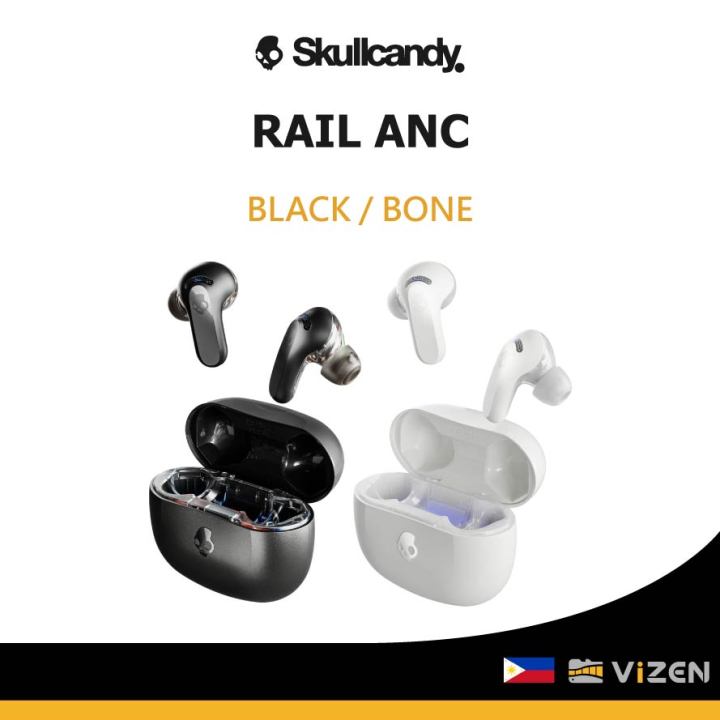 Skullcandy RAIL ANC (BLACK / BONE) | Lazada PH