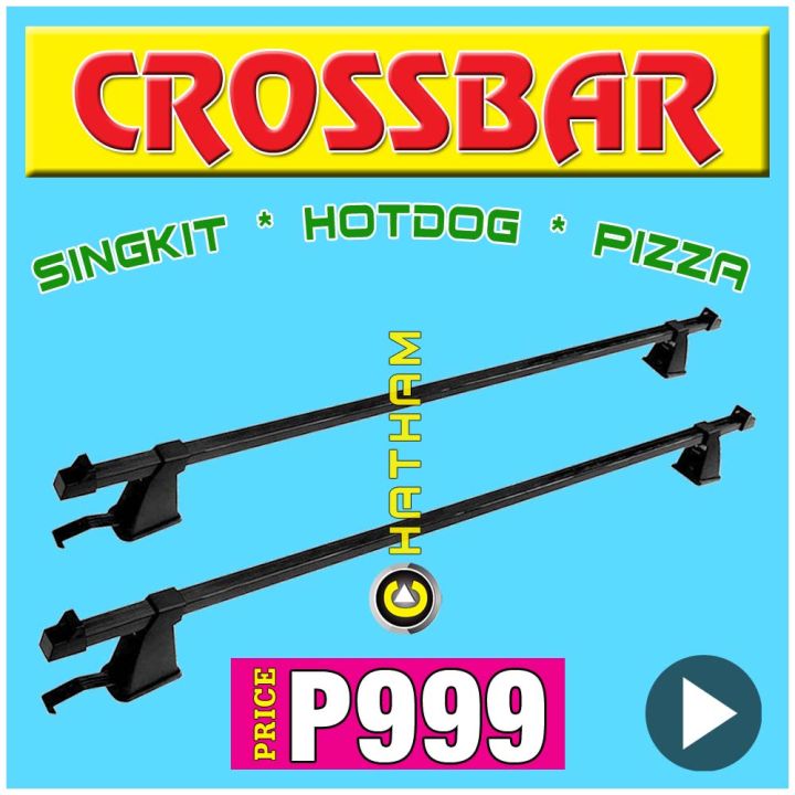Gutterless Crossbar for Lancer Singkit Hotdog and Pizza ( Pair ...