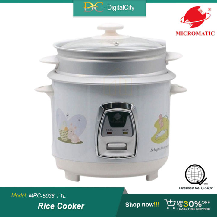 Micromatic MRC-5038 Rice Cooker 1L Good for 5 Persons | Lazada PH