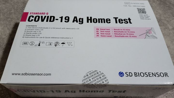 SD Biosensor Covid-19 Ag Test Kits (25 kits/box) (Expiry: August 2026 ...