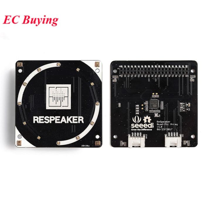 For ReSpeaker 4-Mic Array for Raspberry Pi 4B/3B+| 4 Microphones Array for AI Voice Applications ...