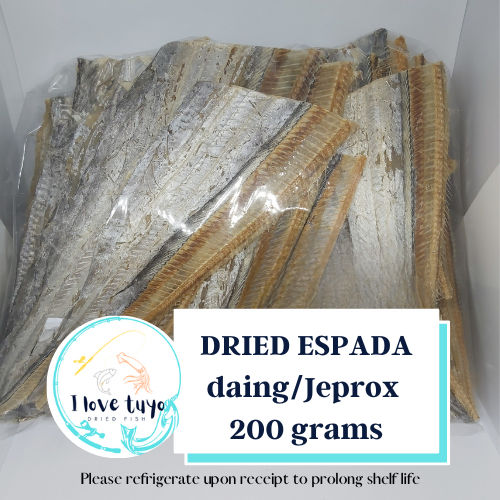 Dried fish Jeprox/espada daing tuyo 200 grams + | Lazada PH