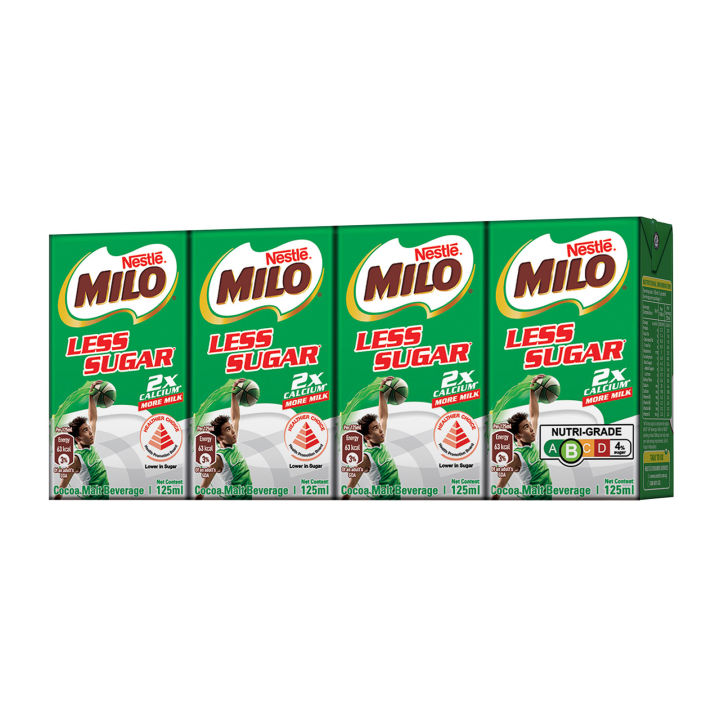 Milo UHT Less Sugar Chocolate Malted Milk | Lazada Singapore