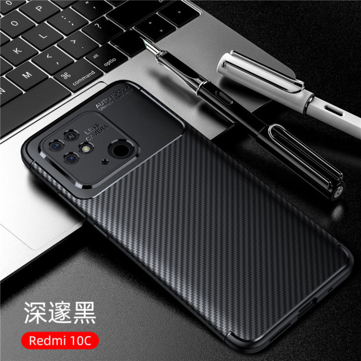 Xiaomi Redmi 10C Carbon Fiber Rugged Case - Black | Lazada Singapore