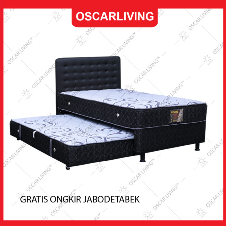 Kasur Spring Bed 2in1 Deluxe Central Knitting Abu Hb Bonita Oscar Hitam ...