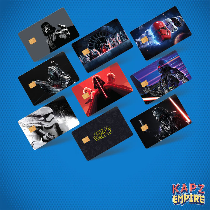 Star Wars ATM Bank Sticker Card Cover Access Touch n Go Skin Bank Debit ...