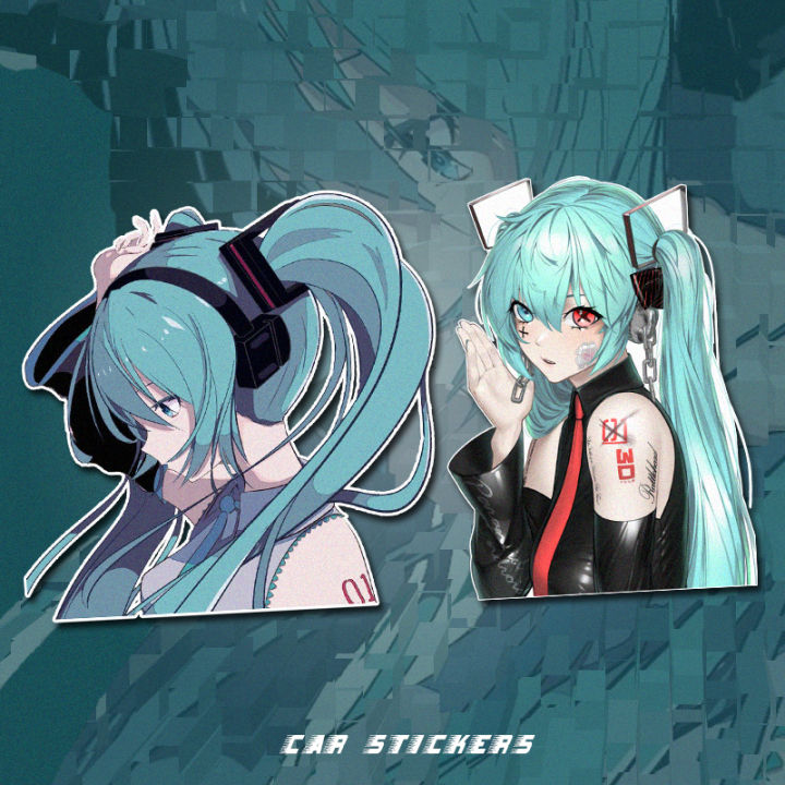 Hatsune Miku Diva Car Sticker Two-dimensional Waterproof Decoration ...