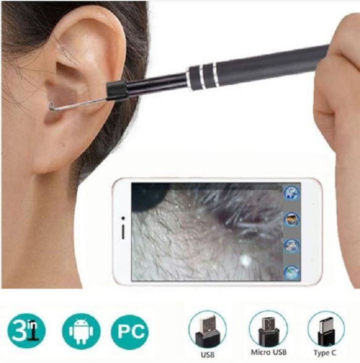Dụng cụ lấy ráy tai, Camera nội soi tai, mũi, họng Visual Earwax Clean ...