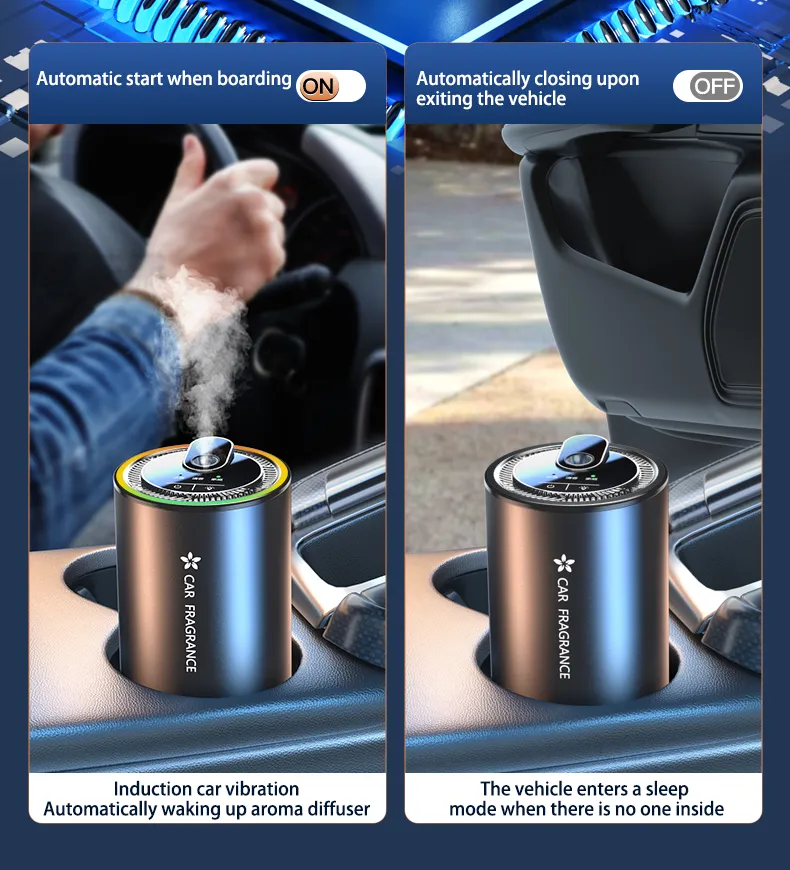 tlk7k5 Refresher with LED and starry light aromatherapy diffuser Car ...