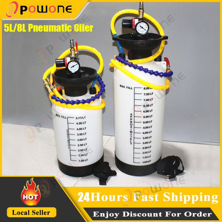 5L/8L Pneumatic Gear Oil Pumping Pump High-Speed Oil Injector Filling ...