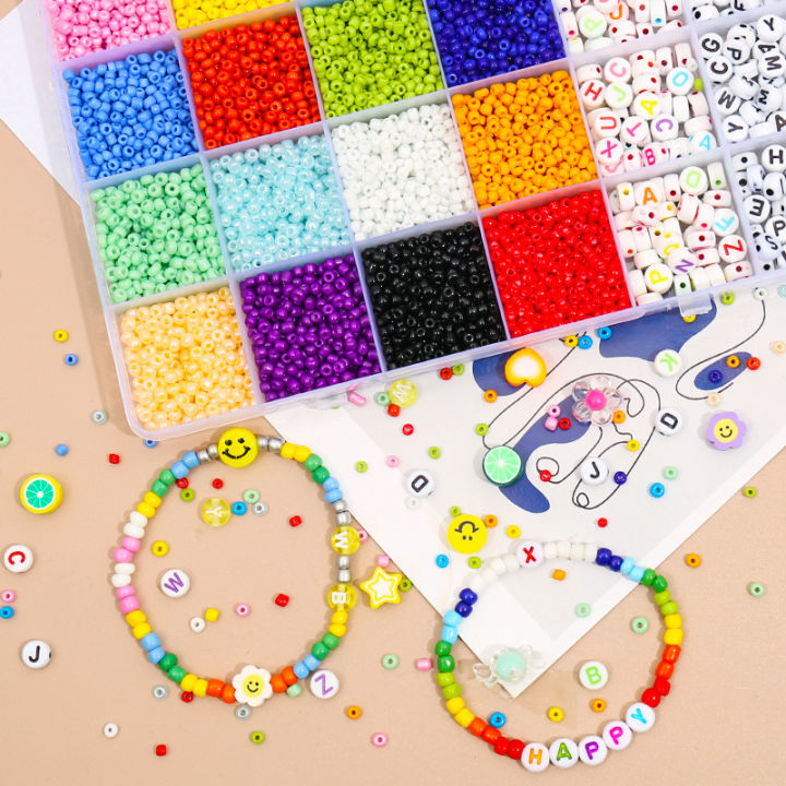 Name Bracelets Jewelry Making and Crafts Beads Kit DIY acrylic letter ...