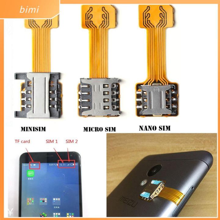 BIMI Practical Android Phone TF Dual SIM Card Adapter Nano Cato Hybrid ...