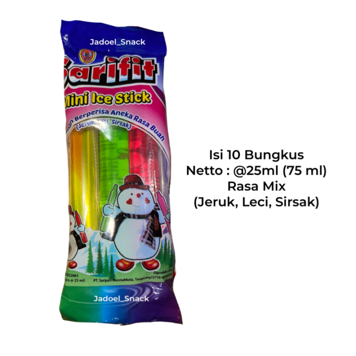 Ice Mini Jelly Sarifit 10 X 25 ML Rasa Buah Buahan | Lazada Indonesia