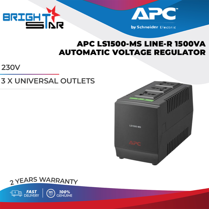 Apc Ls1500-Ms Line-R 1500Va Automatic Voltage Regulator | Lazada