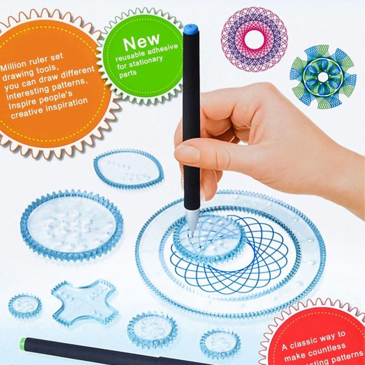 27pcsset Original Spirograph Design Set, Spirograph Toys Draw Spiral ...