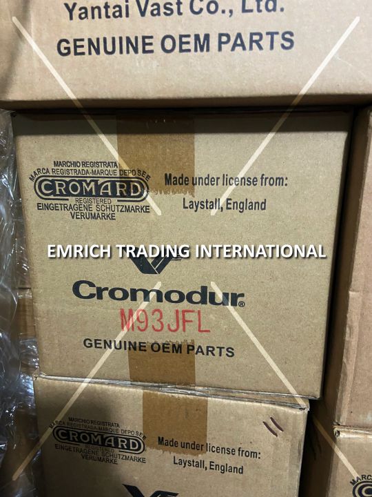 Laystall Cromard Cylinder Liner Isuzu 93mm 4JB1 M93JFL Vast Cromodur ...