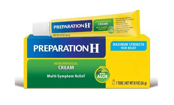 Preparation H Hemorrhoidal Cream, Multi-Symptom Pain Relief with Aloe ...