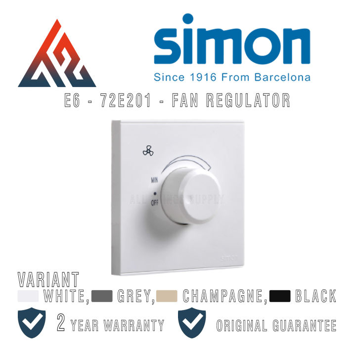 Simon E6 Saklar Fan Control Regulator Switch - 72E201 | Lazada Indonesia