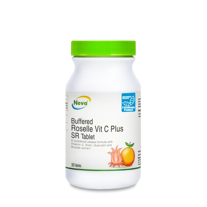 Nova Buffered Roselle Vit C Plus SR Tablet [30Tablets]exp:10/25 | Lazada