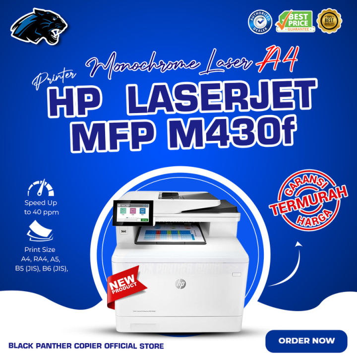 Printer HP LaserJet Enterprise MFP M430f A4 Print-Scan-Copy - Original ...