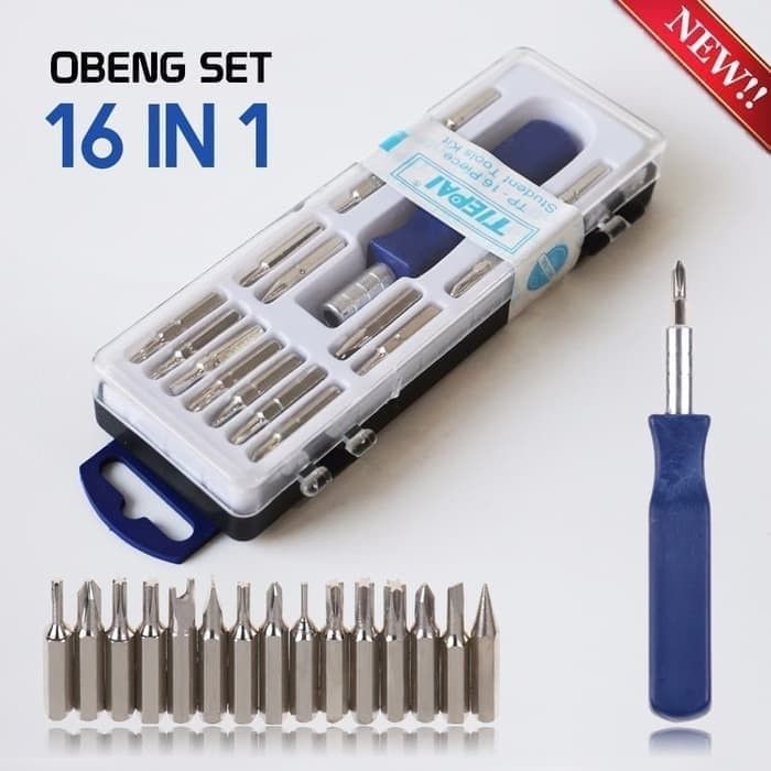 Obeng Set 16 in 1 / Obeng Multifungsi / Obeng Serbaguna | Lazada Indonesia
