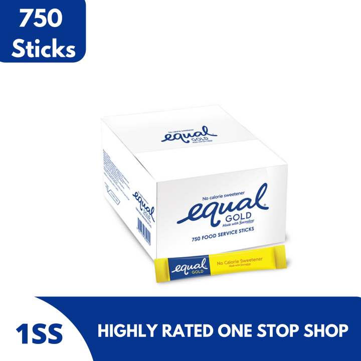 Equal Gold No Calorie Sweetener, 750 Sticks | Lazada PH