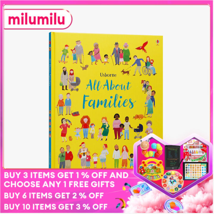 Milumilu Usborne All about Families Children's English Enlightenment Cognitive Picture Book | Lazada