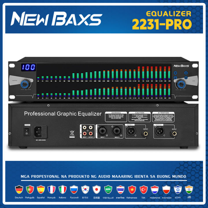 NEW BAXS Double 31 segment Digital equalizer 2231-PRO Equalizer Built ...