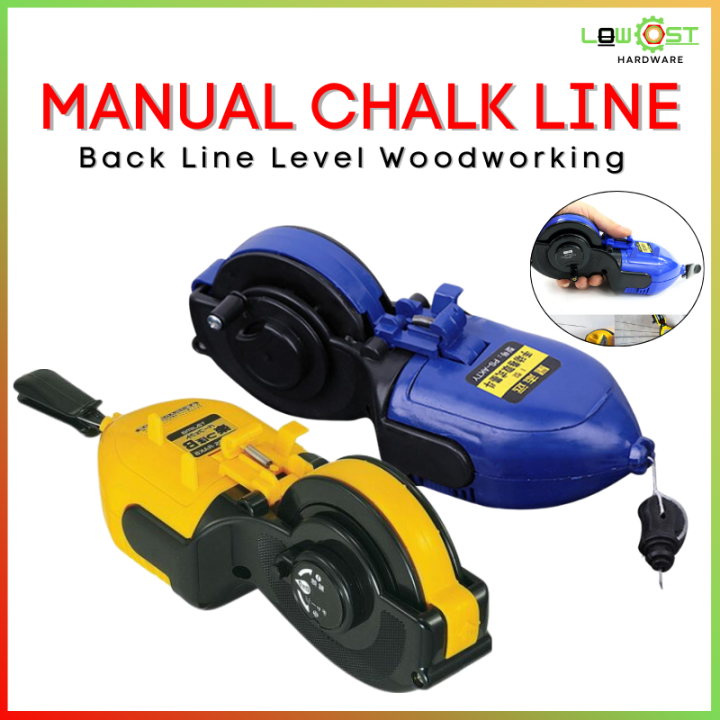 Manual Chalk Reel Chalk Line Ink Maker for carpenter marker Fountain ...