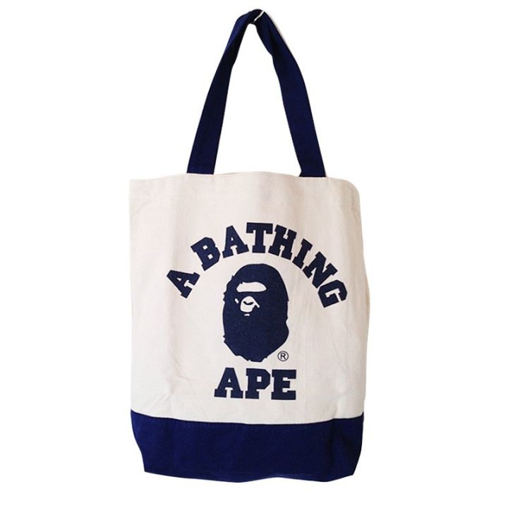 Tạp Chí Nhật Bản phụ lục Túi Bape APE đầu in dọc vuông tấm xanh dương ...