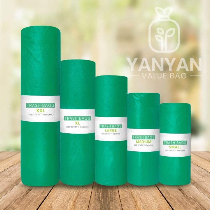 BIODEGRADABLE Garbage Bag Trash bag Green (Small/Mall/Large/XL/XXL ...