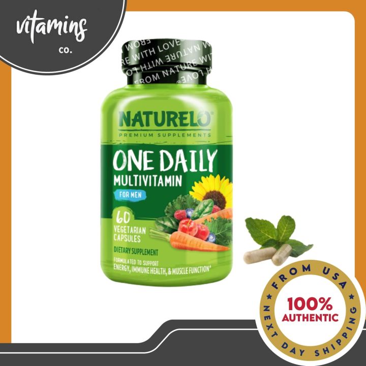 Naturelo Men One Daily Multivitamin (60 Vegan Capsules) | Lazada PH