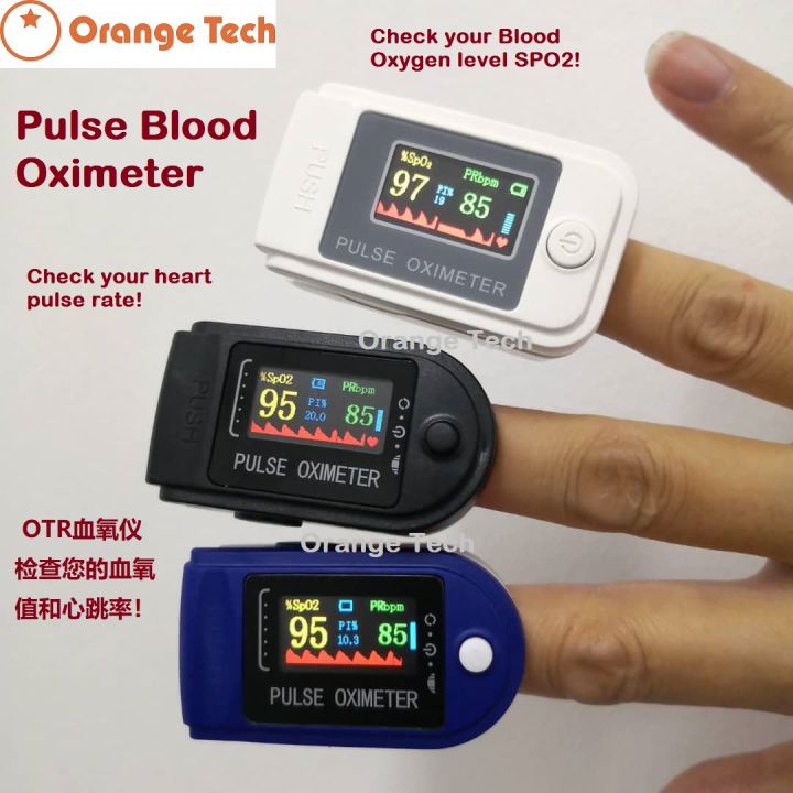 [Ready Stock KL] Oximeter Monitor Fingertip Pulse Oximeter LED Spo2 ...