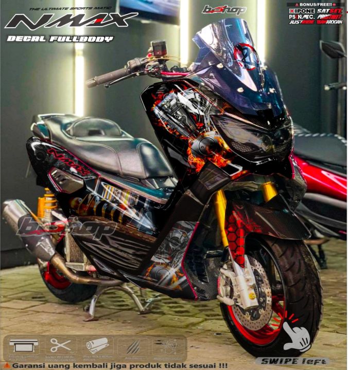 decal nmax old bisa juga untuk nmax new full body motif engine aksesori ...