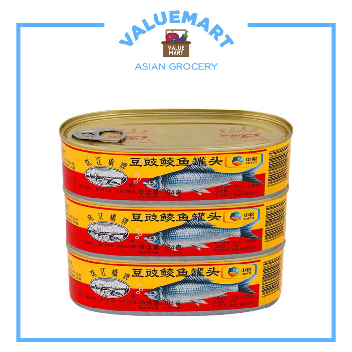 HK Pearl River Bridge Fried Dace Fish with Black Bean Sardines In Can ...