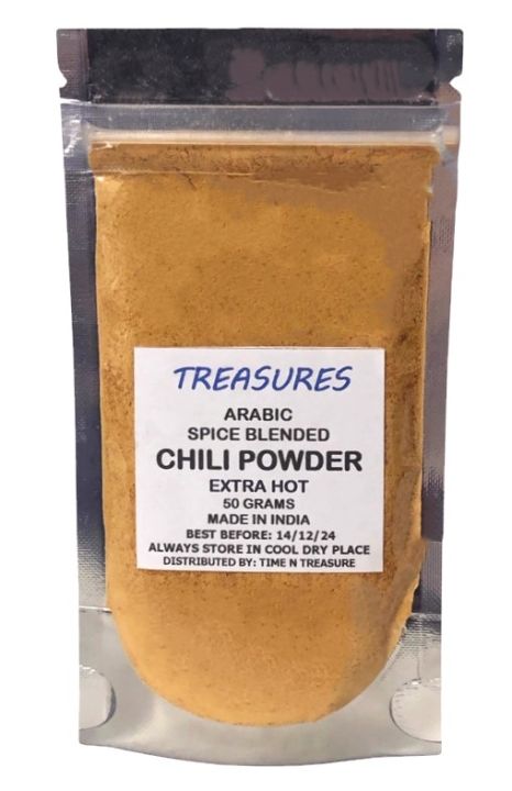 Treasures Arabic Chili Powder - Spice Blended - Extra Hot - 100% Pure ...