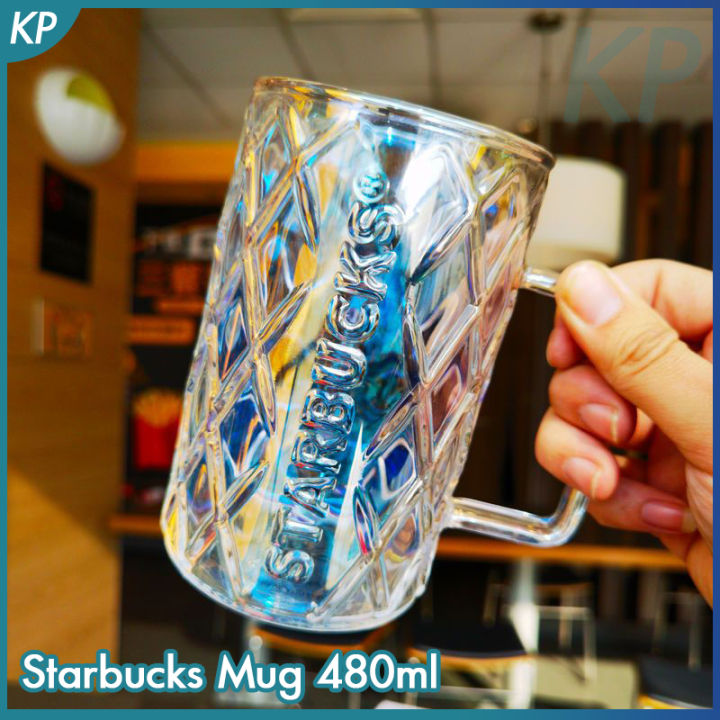 Starbuck Hộp Quà Tặng Sáng Tạo Cốc Thủy Tinh 2022 Illusion Ripple 480Ml Cốc Cà Phê Dung Tích Lớn ...