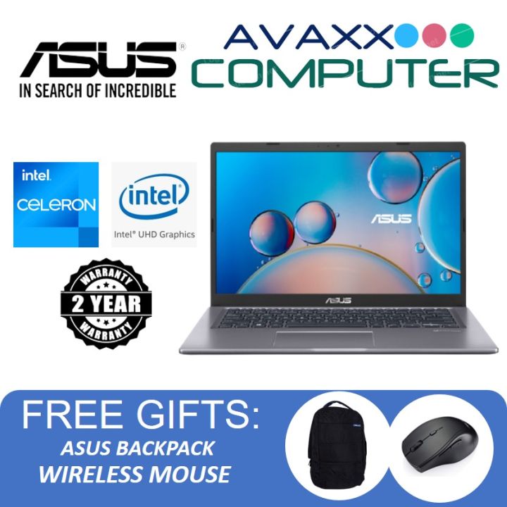 Asus A416M-ABV551W 14" Laptop Slate Grey ( Celeron N4020, 4GB, 256GB ...