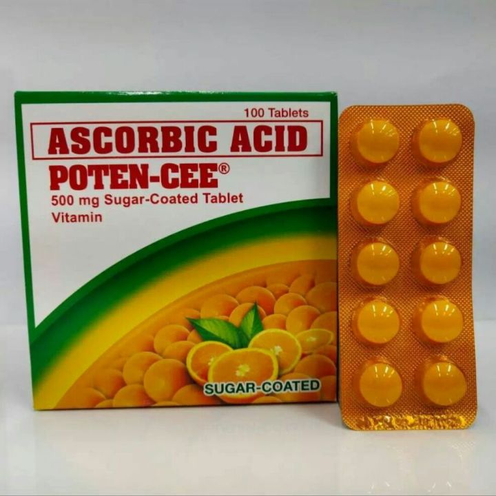 Poten cee Sugar Coated 500 mg 100 Tablets | Lazada PH