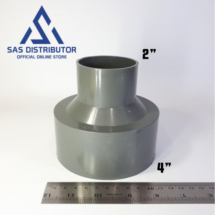 Vlok Sok 4 x 2" inch PVC Soket / Reducer Sock 4 x 2 inch D / Verlop 4x2 in / Turunan / Increaser ...