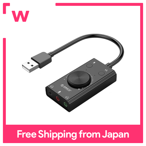 Sound Adapter USB 3.5mm earphone microphone headset volume control mute ...