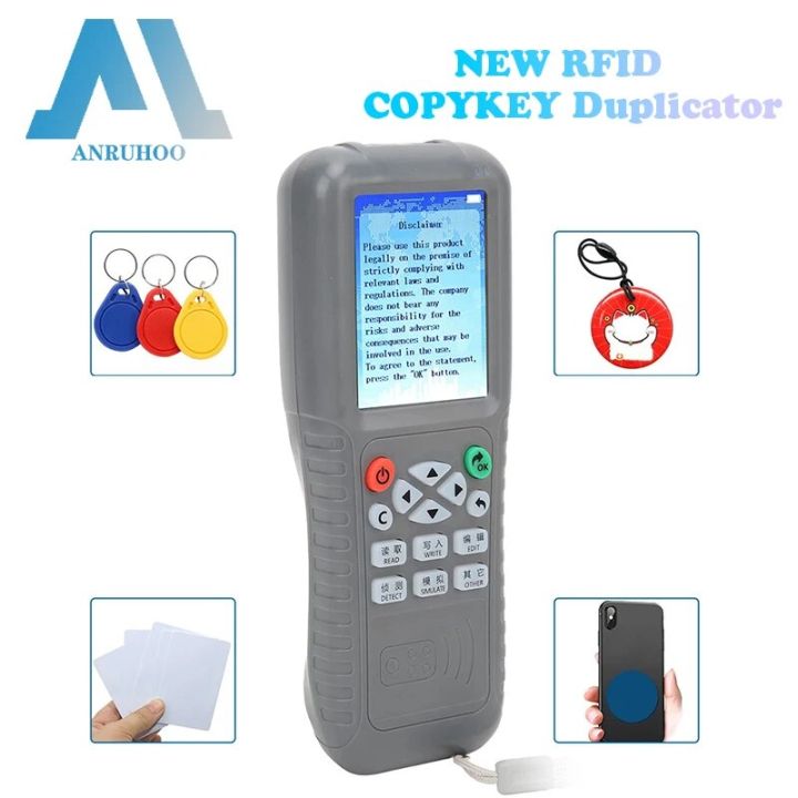 Handheld NFC Smart Chip Badge Wifi Decoding Copier 125Khz T5577 Token ...