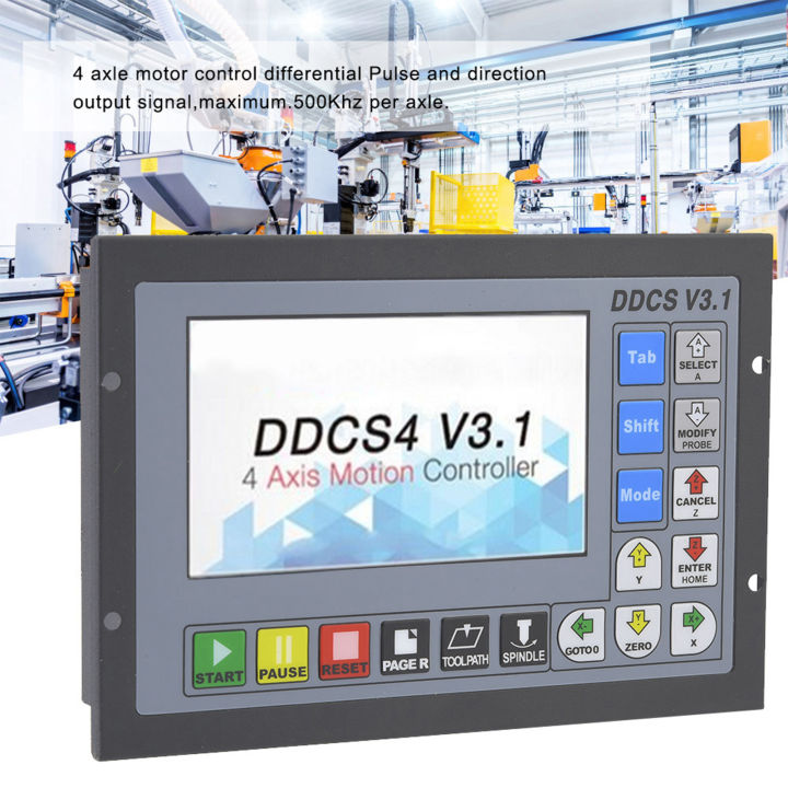 CNC Motion Controller DDCSV3.1 4 Axle Off-Line Controller with Emergency Stop Function Handwheel ...