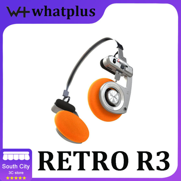 WhatPlus RETRO R3 Headset portable compact wireless headphones take ...