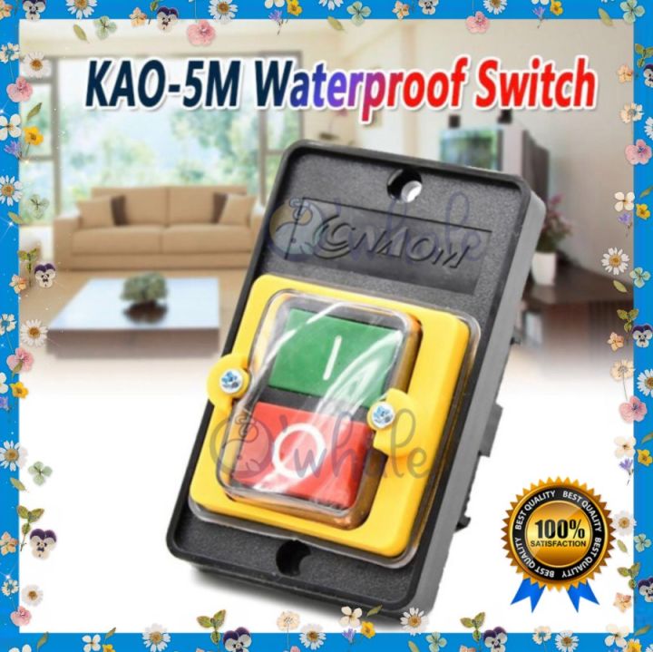 On Off Waterproof Push Button Switch 10A 220V/380V KAO-5 Anti Air | Lazada Indonesia