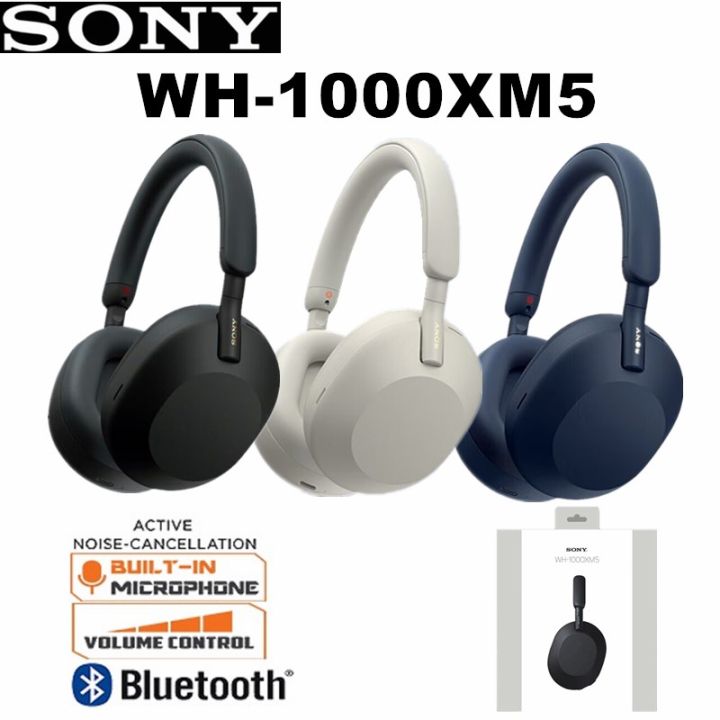 Sony WH-1000XM5 / WH 1000XM5 Wireless Bluetooth Noise Canceling Headphones HIFI Stereo Bass ...
