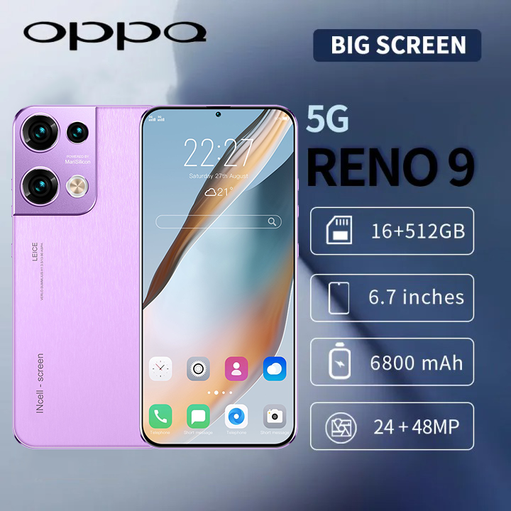 [ประสิทธิภาพดี] สมาร์ทโฟน OPP0 Reno9 5G จอเต็ม 6.7 นิ้ว (Ram16GB ...